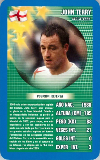 2006 WORLD FOOTBALL STARS England Card JOHN TERRY $7.99 - PicClick AU