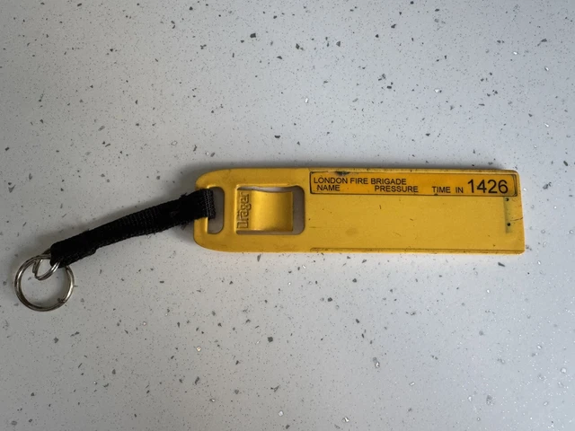 LONDON FIRE BRIGADE Firefighters Drager Breathing Apparatus BA Tally ...