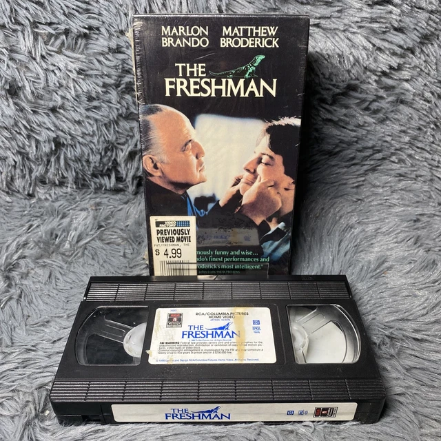 THE FRESHMAN VHS Tape 1991 Marlon Brando Matthew Broderick Parody Movie ...