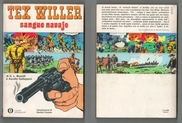 G. L. BONELLI - Aurelio Galleppini SANGUE NAVAJO Oscar Mondadori 1973 ...