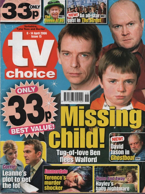 TV CHOICE 8 April 2006 Eastenders Phil / Ian / Ben (UK Magazine) EUR 3 ...
