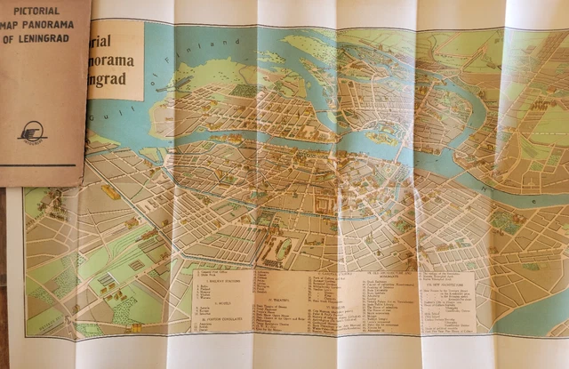 PICTORIAL MAP PANORAMA Of Leningrad 1933 £96.73 - PicClick UK