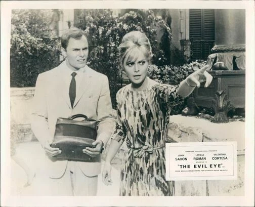 LA MAL OJO Original Lobby Tarjeta John Saxon Leticia Romano Mario Bava ...