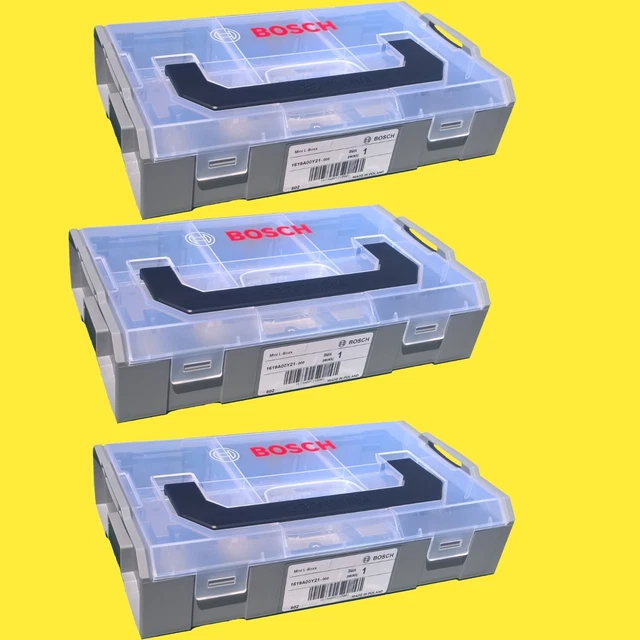 3 X BOSCH L-Boxx Mini 1619a00y21 3ER Assortment Accessory L-Box Lboxx £ ...