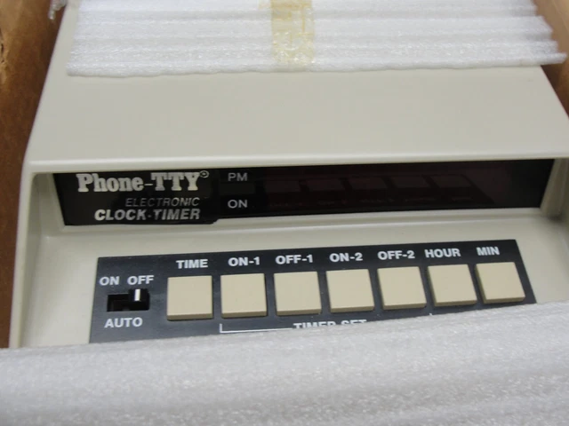 NOS SNET PHONE Tty Clock Timer Model Wc-1 £19.66 - PicClick UK