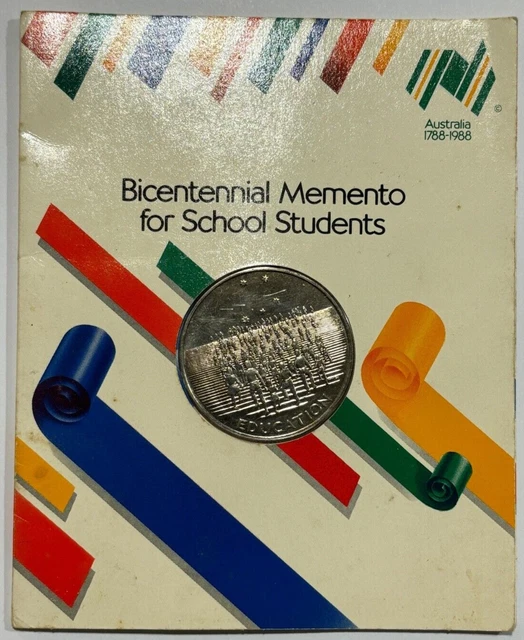 1988 AUSTRALIA Bicentennial Memento School Students Medallion in ...
