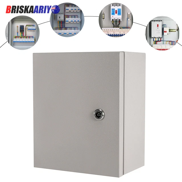 STEEL ELECTRICAL ENCLOSURE Box Wall-mounted Switchboard IP44 Waterproof ...