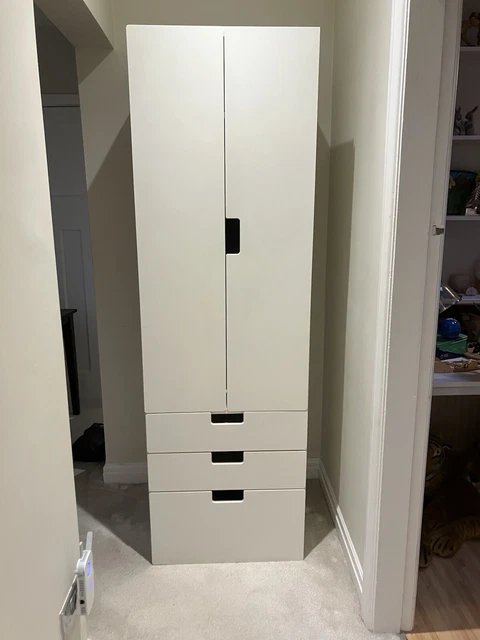 IKEA STUVA KIDS Wardrobe, Drawers and Shelf Unit - White £24.00 ...