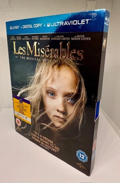 LES MISÉRABLES BLU-RAY Hugh Jackman Russel Crowe 2013 Collectable Film ...