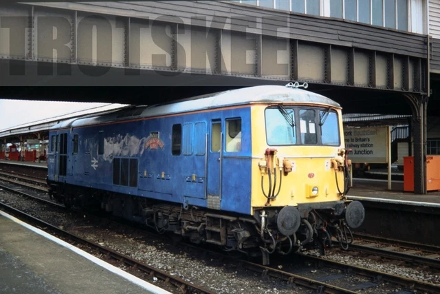 35MM SLIDE BR British Railways Electric Loco Class 73 73005 Clapham Jn ...
