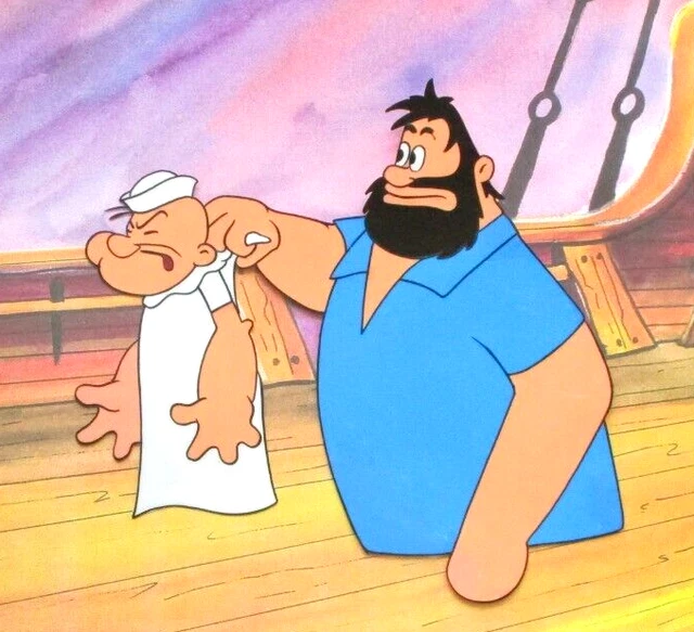 POPEYE SAILOR BLUTO 1960s Larry Harmon ORIGINAL PRODUCTION CEL EUR 296 ...