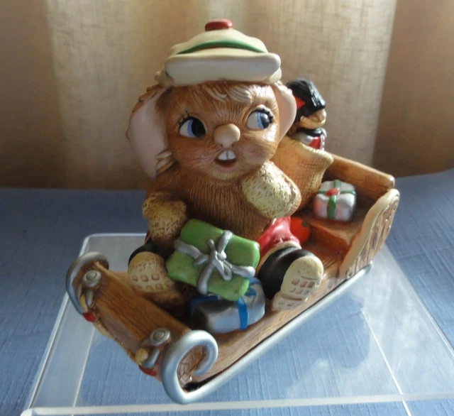 PENDELFIN BOBBY SITTING on his sleigh full of gifts Christmas Made in ...