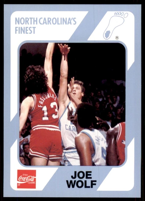 1989-90 COCA COLA Collegiate Collection Joe Wolf cartes basketball #138 ...
