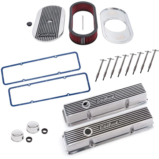 EDELBROCK ELITE SMALL Block Fits Chevy Dress-Up Kit, 4262/4273/4405 ...