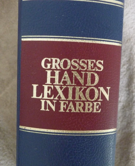 BUCH LEXIKON NACHSCHLAGEWERK, Großes Handlexikon in Farbe, Bertelsmann 1979 EUR 1,00 - PicClick DE