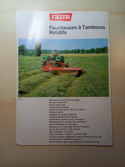 PROSPECTUS BROCHURE TRACTEUR deutz fahr publicité renault ford case ih EUR 4,99 - PicClick DE