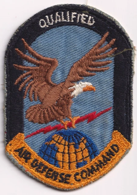 ORIGINAL USAF AIR Defense Command Qualified Patch 1950s Eagle Insignia ...