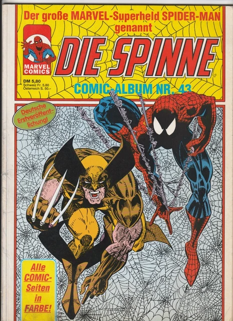 THE SPIDERS COMIC ALBUM #43, Condor/Marvel Comics 1991 COMICBUM Z2 £5. ...
