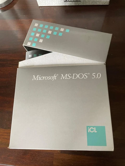 MS DOS 5.0, manual/box with 3.5" discs £11.11 - PicClick UK