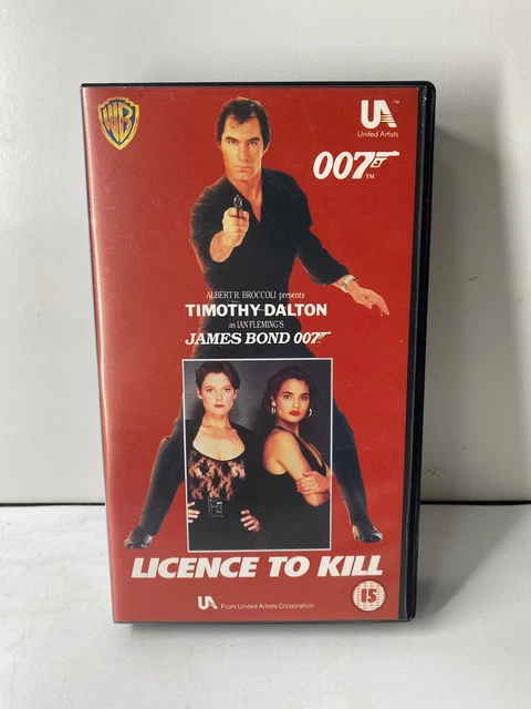 JAMES BOND - Licence To Kill On VHS Video Cassette Tape £9.99 - PicClick UK