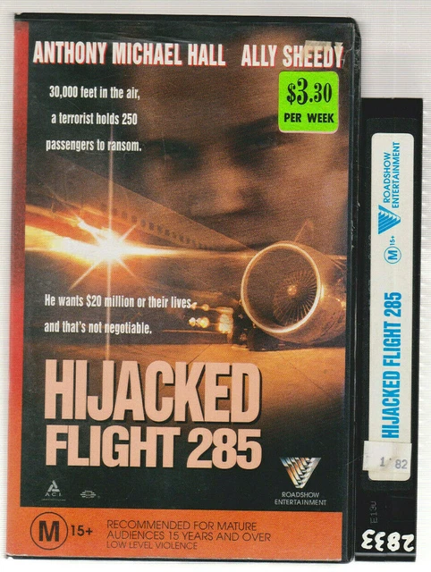 RARE VHS VIDEO Tape HIJACKED FLIGHT 285 Big Box Ex-Rental Roadshow ...
