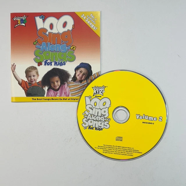 CEDARMONT KIDS - 100 Sing-Along Songs for Kids Vol. 2 CD 2006 Children ...