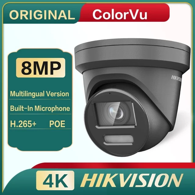 MICRO CAMÉRA IP PoE Hikvision DS-2CD2387G2-LU 4K 8 MÉGAPIXELS COULEUR ...
