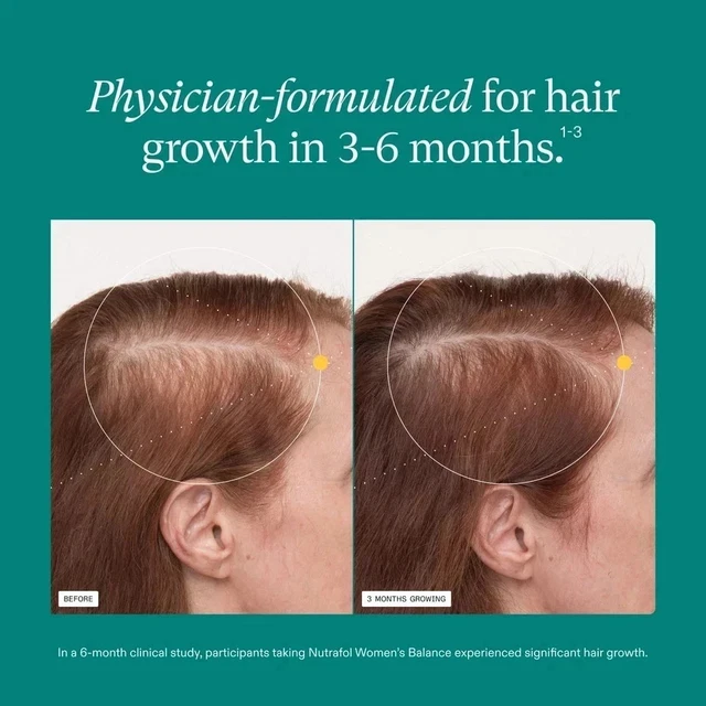 NUTRAFOL WOMEN'S BALANCE - Hair Growth Nutraceutical Supplement, 120 ...