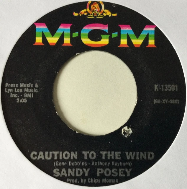 ANNÉES 60 N.SOUL/POP - SANDY POSEY - Attention au vent - 1966 US MGM ...