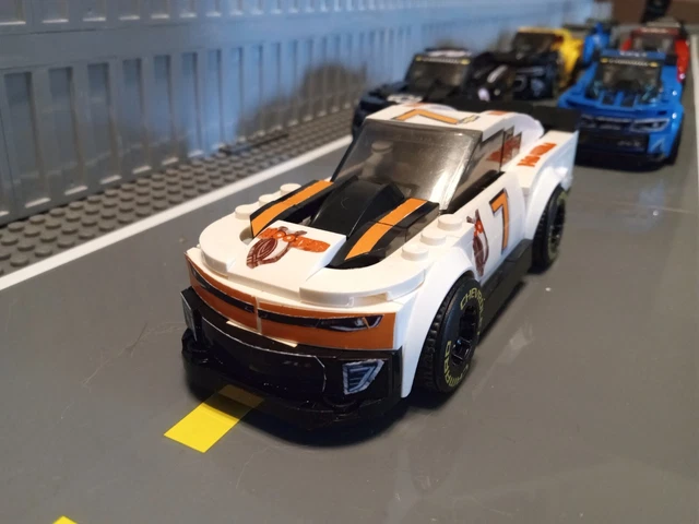 LEGO CUSTOM-MADE HOOTERS Speed Champions Chevrolet Camaro ZL1 Race Car ...
