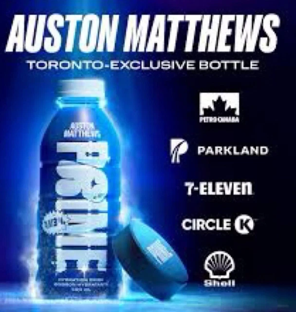PRIME HYDRATION DRINK- Auston Matthews Canada Exclusive x 1 Bottle *IN ...
