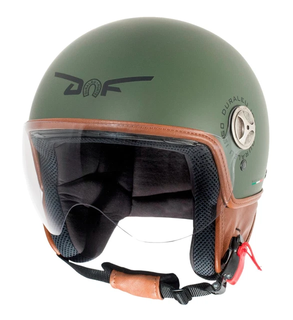 CASCO DEMI JET DURALEU EASY 1.7 - 2^ SCELTA sconto difetto, visiera, omologato EUR 69,90 ...
