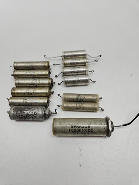 LOT OF SPRAGUE Stc Capacitors For Valve Radio 1920s UnTested $307.00 ...