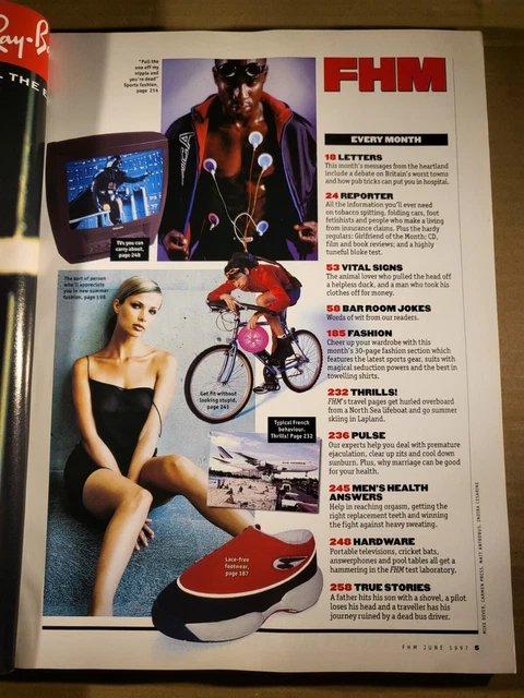 FHM MAGAZINE JUNE 1997 (708) Carmen Electra £5.99 - PicClick UK