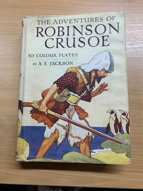 VINTAGE DANIEL DEFOE "The Adventures Of Robinson Crusoe" Illustrated ...