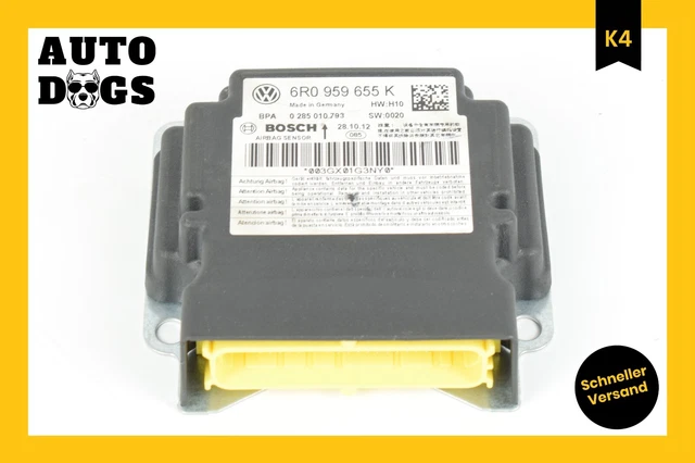 VW POLO 6R 6C Airbagsteuergerät Steuergerät Airbag Sensor 6R0959655K ...