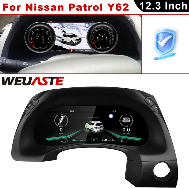 12.3INCH CAR LCD Screen Digital Display Instrument Cluster For Nissan ...