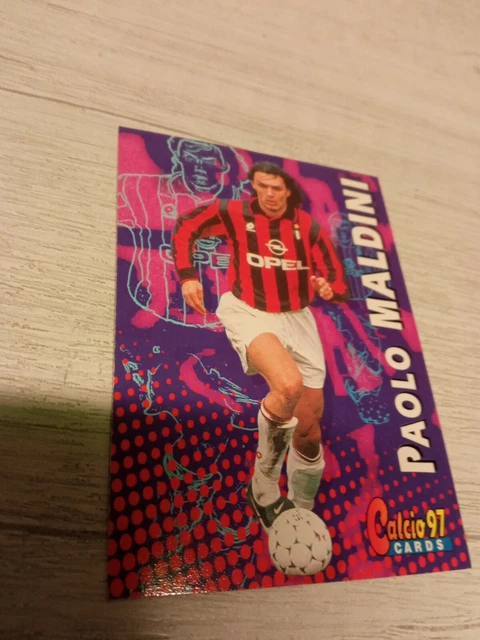 CALCIO CARDS 97 Paolo Maldini Milan card #33 nuova da bustina EUR 12,99 ...