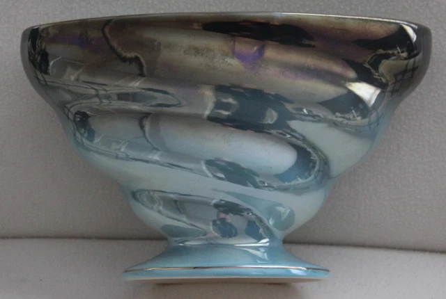 VINTAGE ART DECO Maling Ware Green Ombré Lustre Ware Mantle Vase £25.00 ...