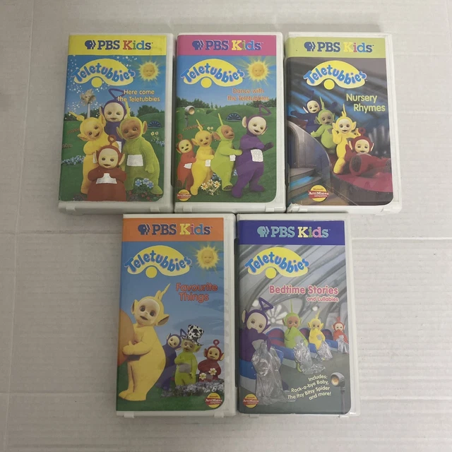 TELETUBBIES VOL 1-4 Plus Bedtime Stories & Lullabies (Lot of 5 VHS) PBS ...