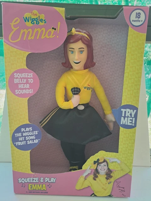 THE WIGGLES EMMA Doll Figure Squeeze And Play Rare Boxed 2015 $80.00 ...