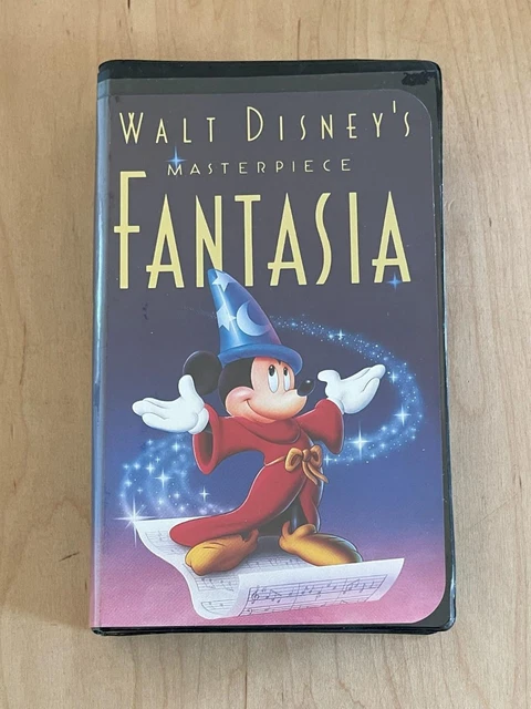 FANTASIA (1940) OPEN VHS Walt Disney Masterpiece Clamshell Release w ...