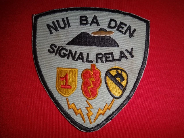 VIETNAM WAR PATCH US Army Joint SIGNAL RELAY "BA DEN" Mountain £10.38 ...