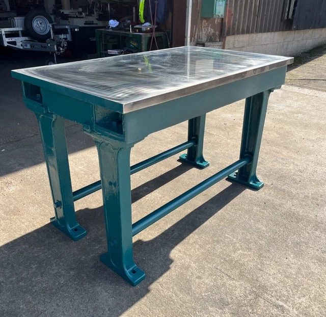 5FT X 3FT ENGINEERS CAST IRON SURFACE TABLE MARKING OUT WELDING UK ...