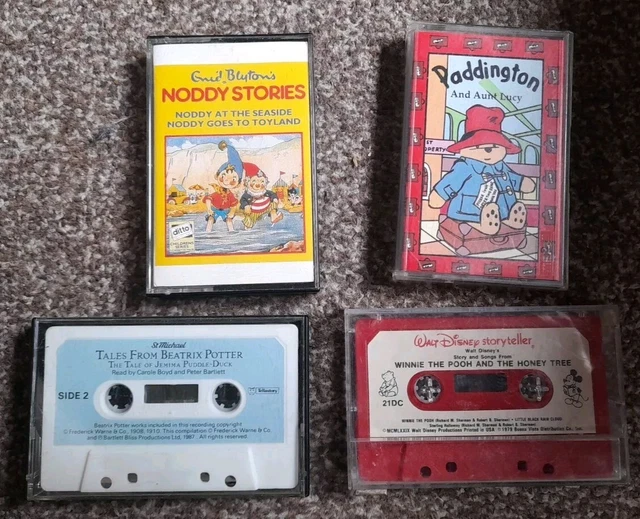 FOUR 1970/80'S CASSETTE Tapes Noddy Paddington Beatrix Potter Winnie ...
