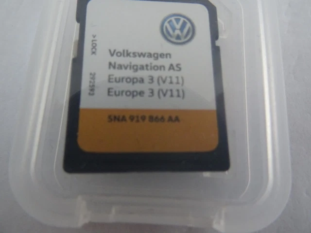 VW SD NAVIGATION AS GPS Karte 5NA 919 866 AA Europa 3 V11 Discover ...