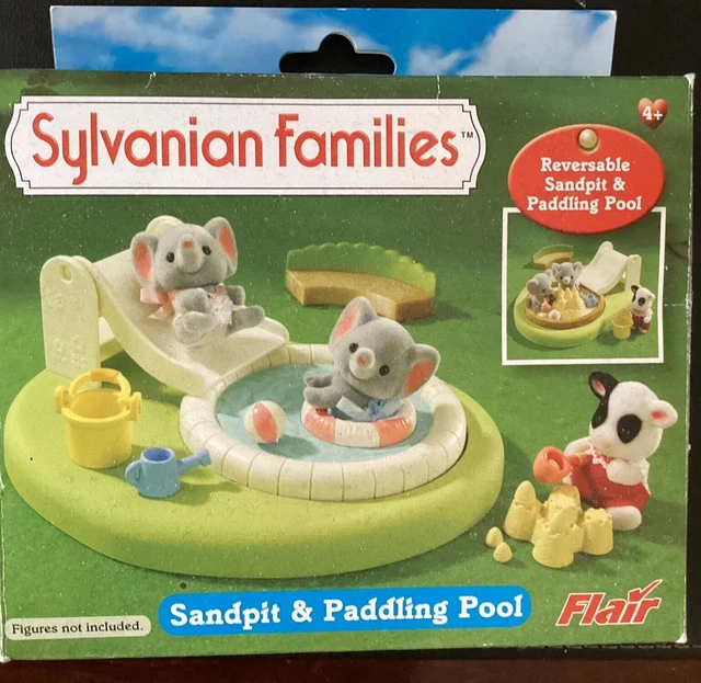 SYLVANIAN FAMILIES SANDPIT & Paddling Pool Reversible Set Vintage ...