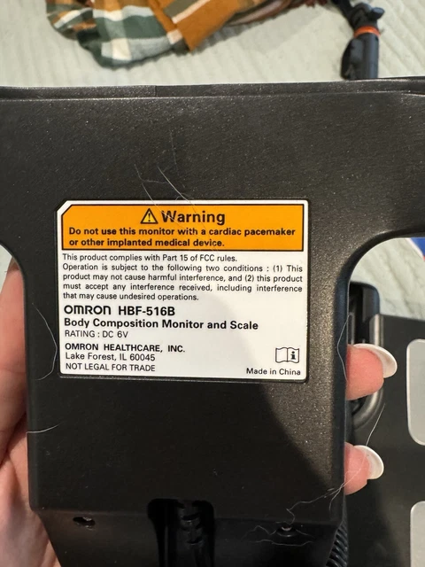 OMRON HBF-516 FULL Body Composition Monitor & Scale 7 Fitness ...