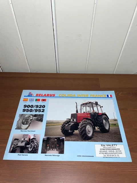BROCHURE PROSPEKT PROSPECTUS TRACTEUR BELARUS 900 tractor-traktor-ursus-zetor EUR 4,99 - PicClick FR