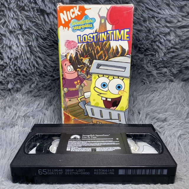 SPONGEBOB SQUAREPANTS: LOST in Time VHS Tape 2006 Nickelodeon Cartoon ...